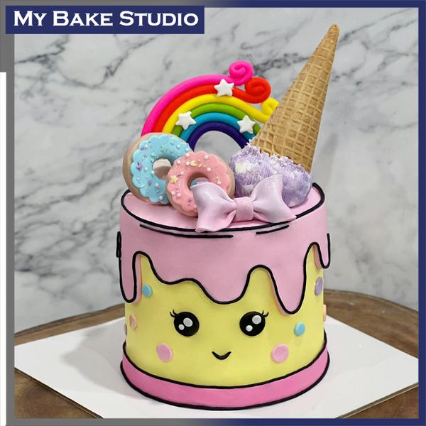 2D Sweety Me Cake - My Bake Studio