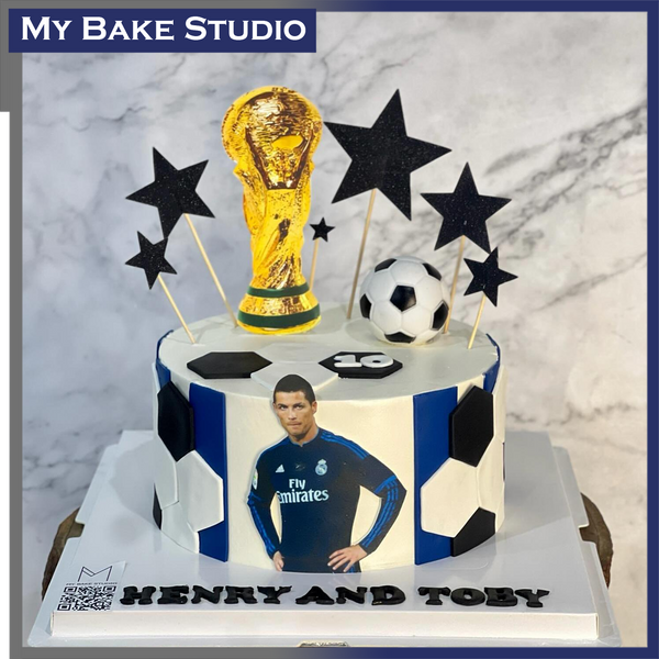 Soccer Champion Cake - My Bake Studio