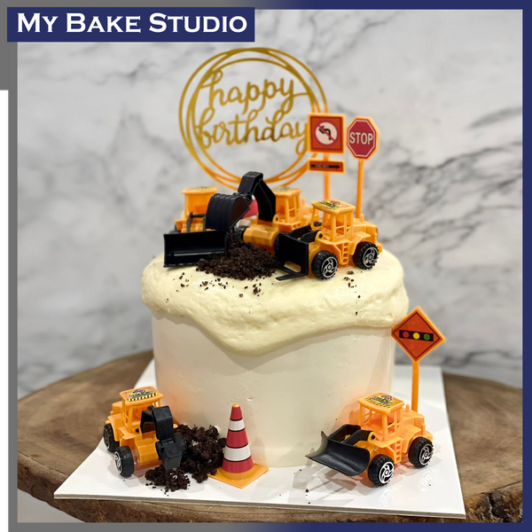 Construction Works Cake - My Bake Studio