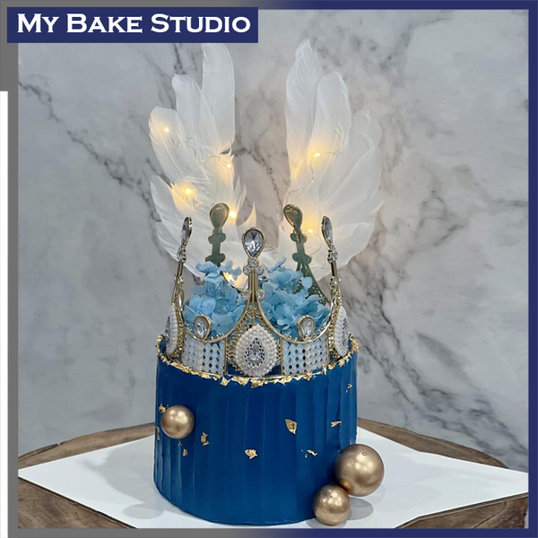 Royalty Blue Cake - My Bake Studio