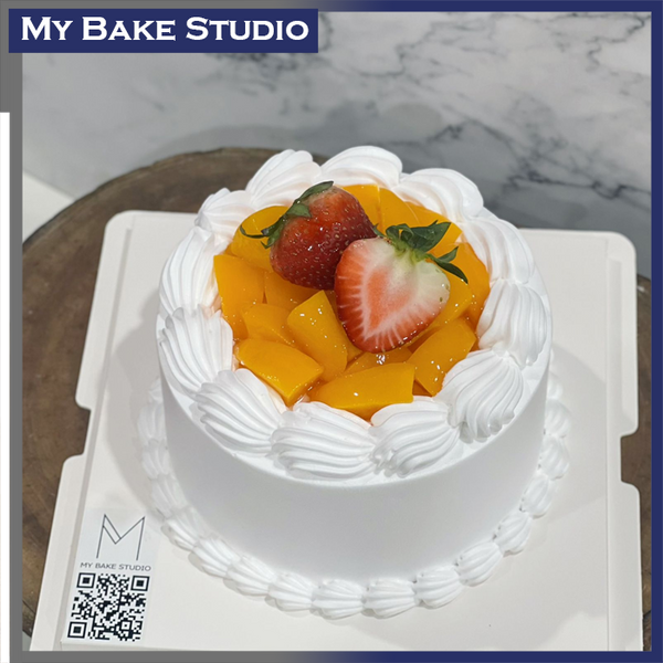 Strawberry Peach Cake - My Bake Studio
