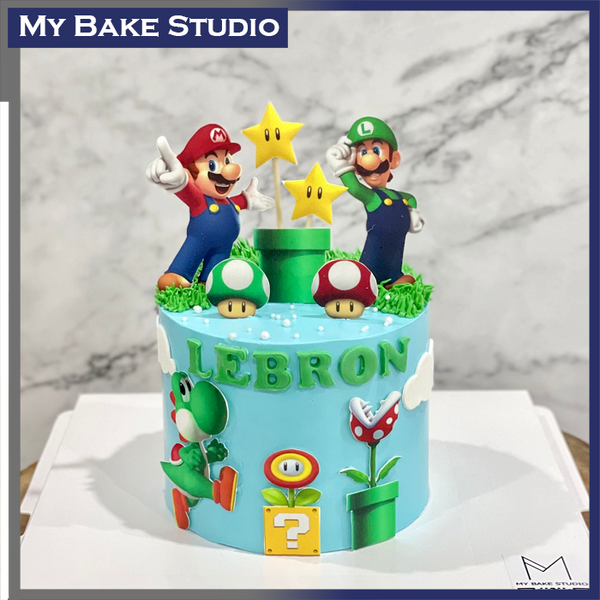Mario Bros Cake - My Bake Studio