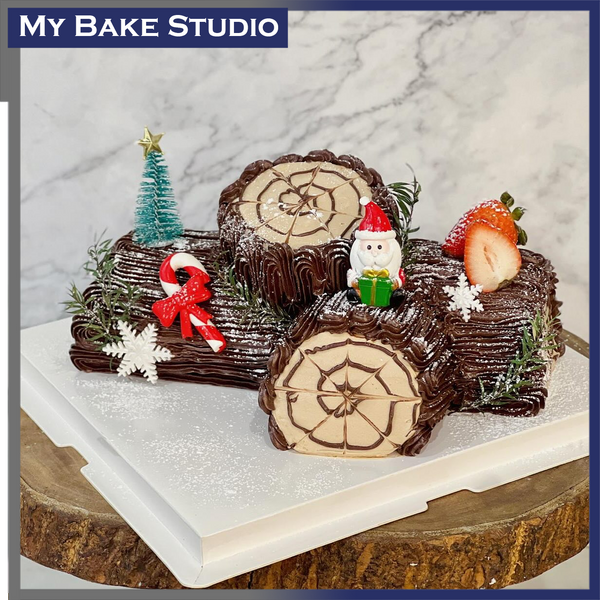 Santa Log Cake - My Bake Studio