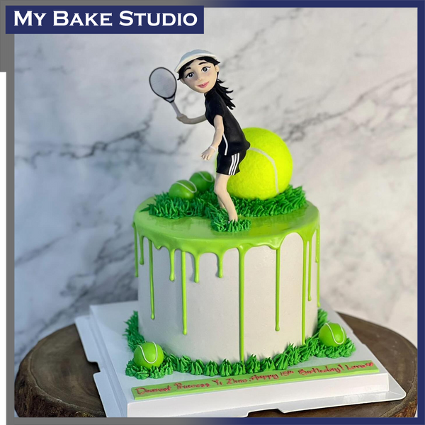 The Tennis Player Cake - My Bake Studio