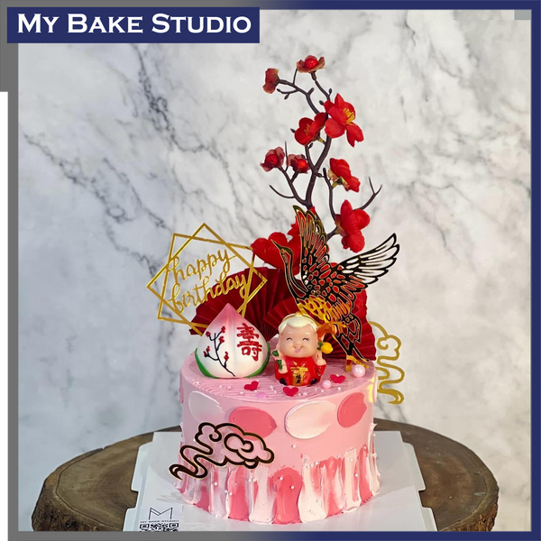 Longevity flower Granny Cake - My Bake Studio