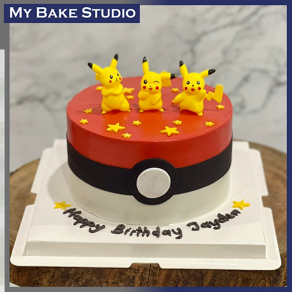 Pikachu Poke Ball Cake - My Bake Studio