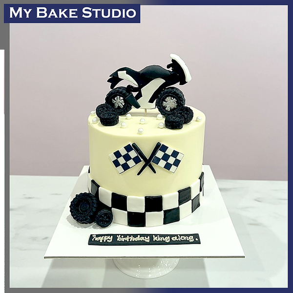 Motor Bike Cake - My Bake Studio
