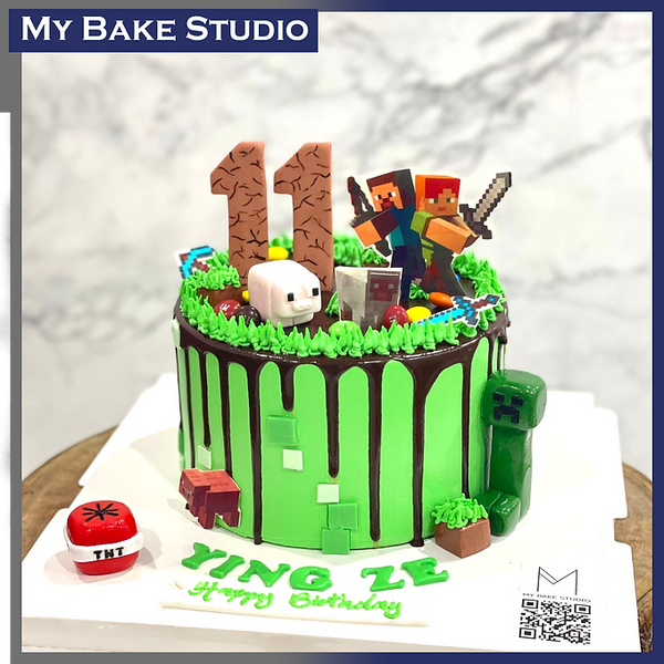 Minecraft 2 Cake - My Bake Studio